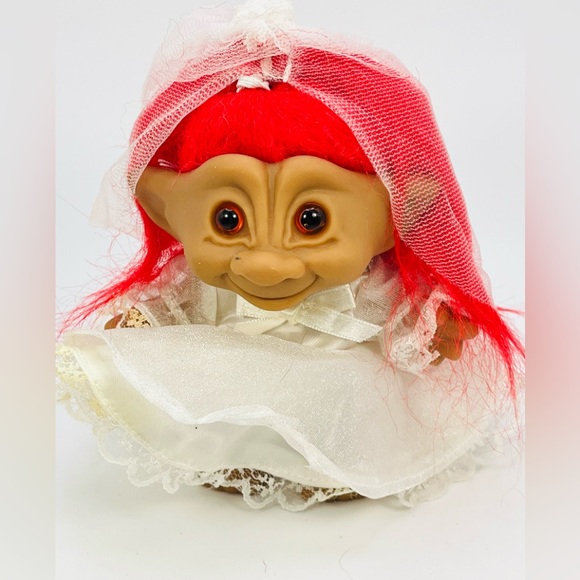 Ace Novelty | Toys | Vintage Bride Treasure Troll Doll Red Hair Red ...